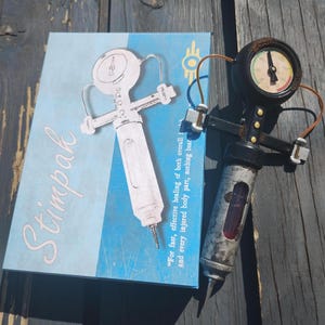 Fan-art Replica Stimpak for Cosplay Props From Game Syringe Stimulator ...