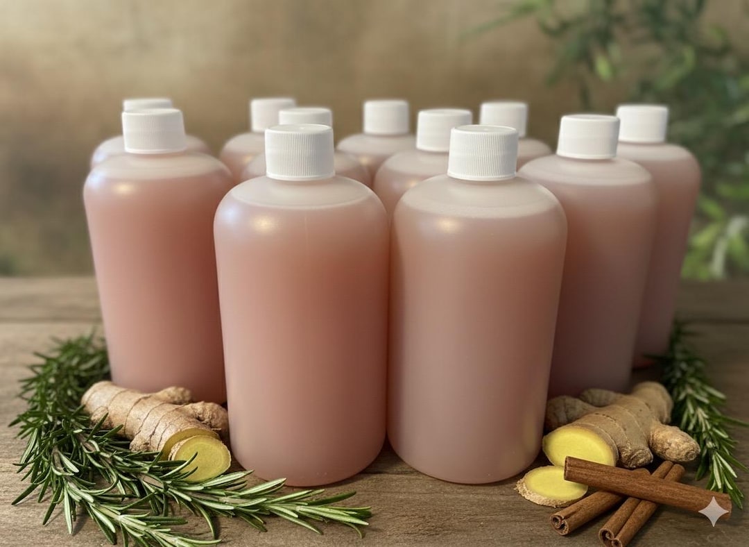 Ginger, Rosemary, Cinnamon & Herbal Blend Shampoo | Natural Cleanser ...