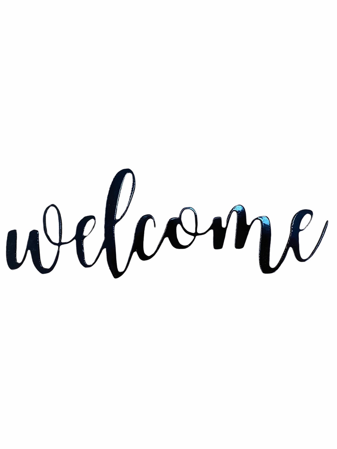 Metal Horizontal Welcome Sign Home Garage Shop Decor Family Gift ...