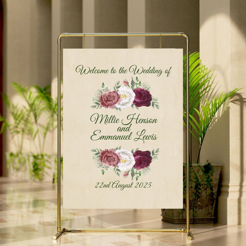 Boho Wedding Bundle Template, Printable Wedding Invitation, Digital ...