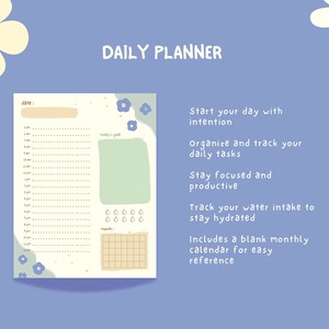 Cute Pastel Printable Planner | Monthly Planner, Weekly Planner, Daily ...