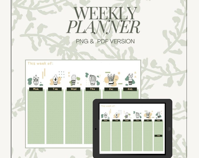 Printable Weekly Planner, Aesthetic Weekly Planner, Printable Planner ...