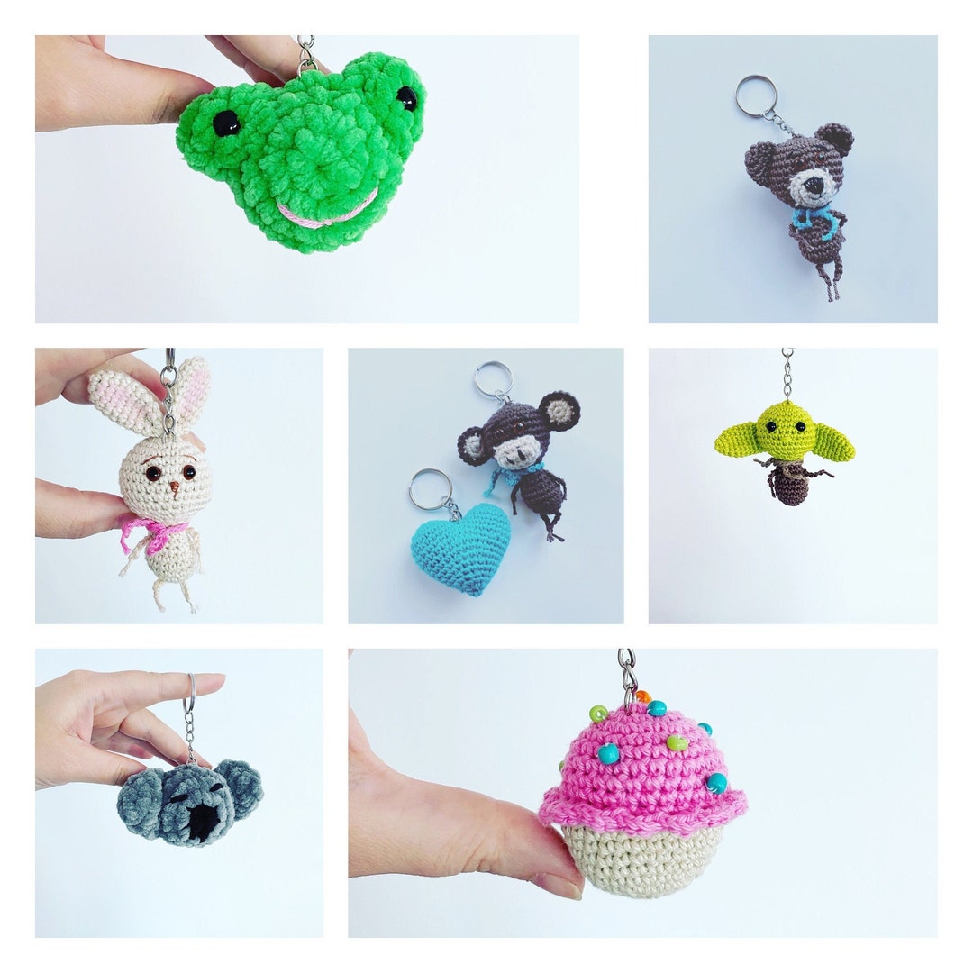 Crochet Keychains - Etsy