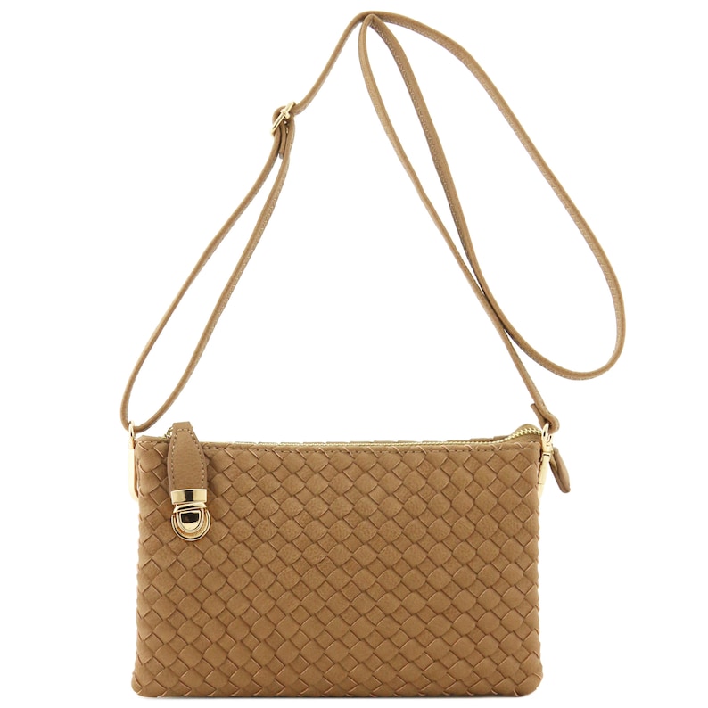 Multi Compartments Woven Crossbody Bag With Adjustable - Etsy