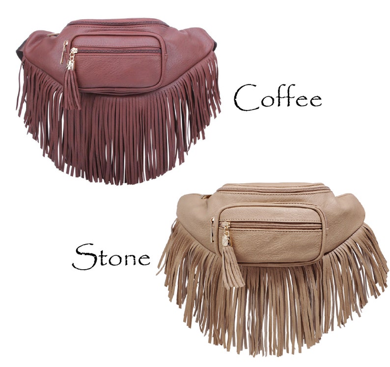 Fringe Tassel Fanny Pack: Multi-zipper Festival Waist Bag - Etsy