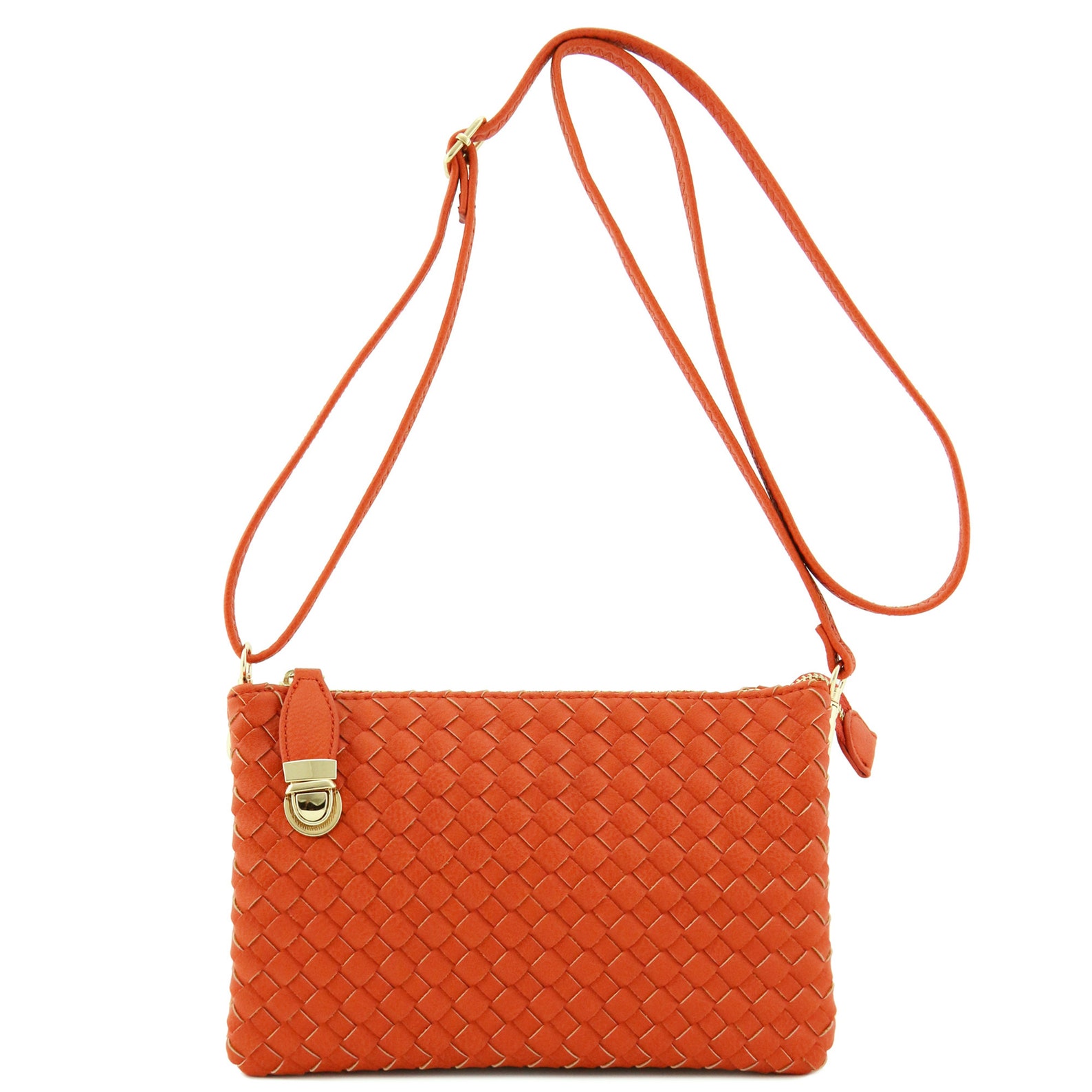 Multi Compartments Woven Crossbody Bag With Adjustable - Etsy