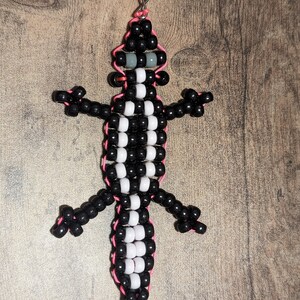 Skunk Bead Buddy | Beaded Skunk Keychain - Etsy