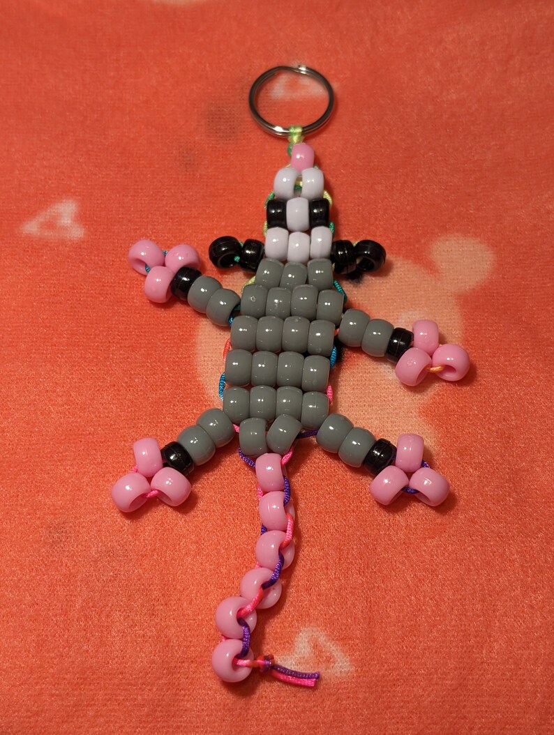 Opossum Bead Buddy | Beaded Opossum Keychain - Etsy