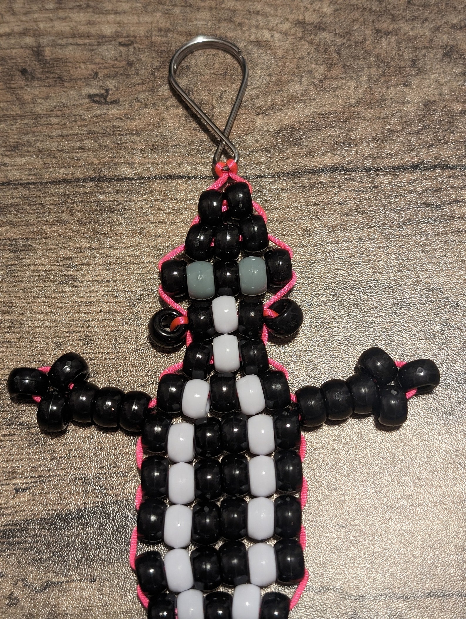 Skunk Bead Buddy | Beaded Skunk Keychain - Etsy