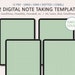 Goodnotes Template, Basic Note Bundle, Digital Note Taking Template ...