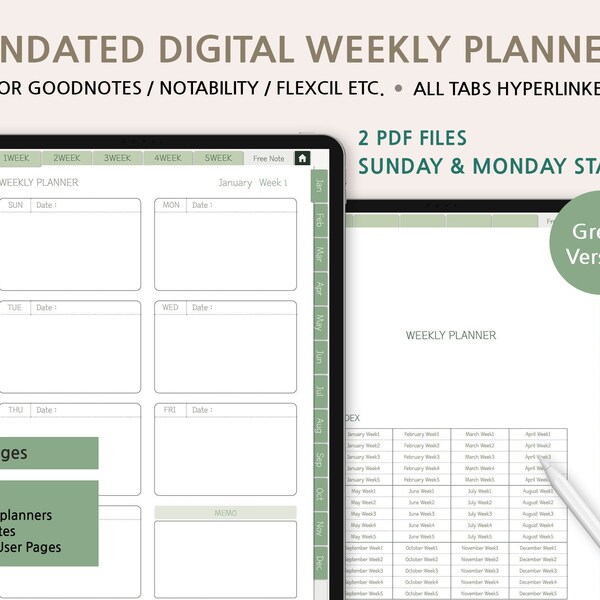 Goodnotes Template Pink, Basic Note Bundle, Pink Digital Note Taking ...