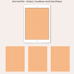Goodnotes Template, Basic Note Bundle, Digital Note Taking Template ...