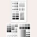 Black&gray Digital Stickers iPad Stickers Digital Planner - Etsy
