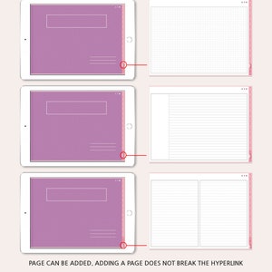 Undated Monthly Digital Planner, Pink iPad Planner, Goodnotes ...