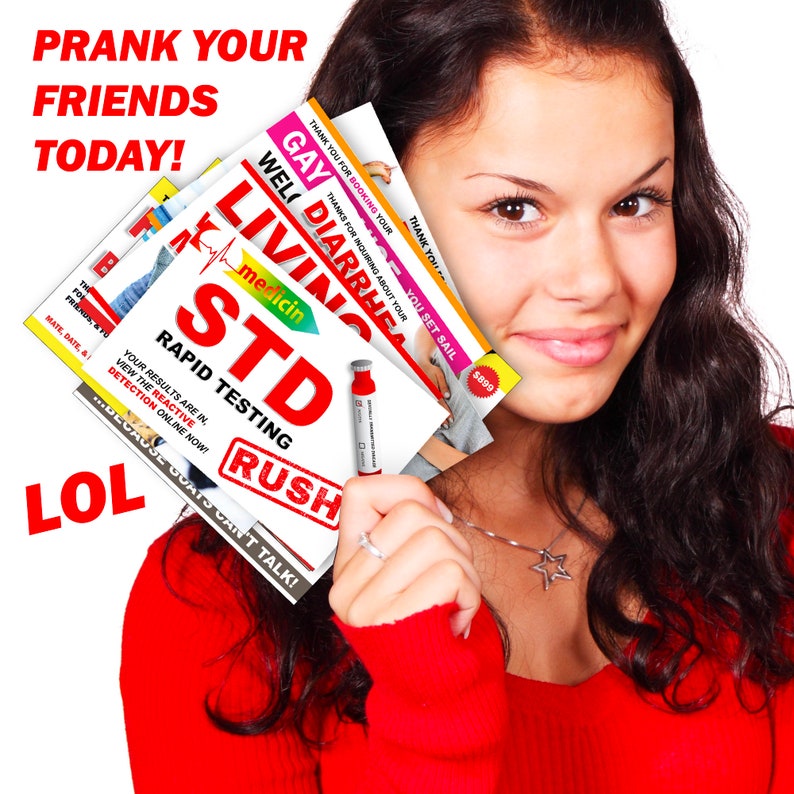 Hilarious Prank Postcards: 10 Embarrassing Gag Cards - Etsy