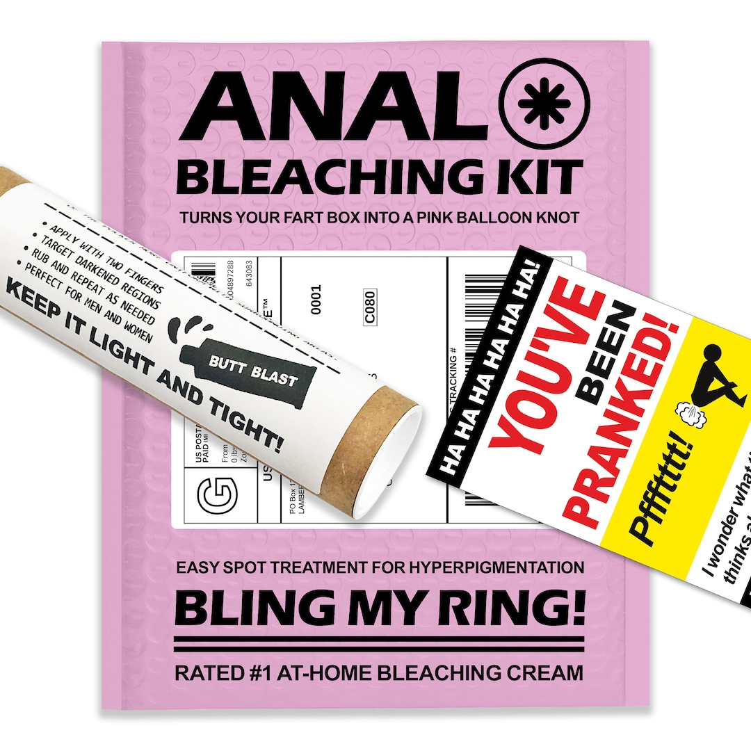 Prank Joke Mailer Anal Bleaching Kit Oversized Fake Product Package 5462