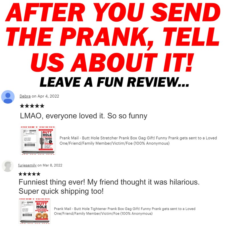 Prank Mail Glitter Pubes Prank Box Gag Gift Funny Prank - Etsy