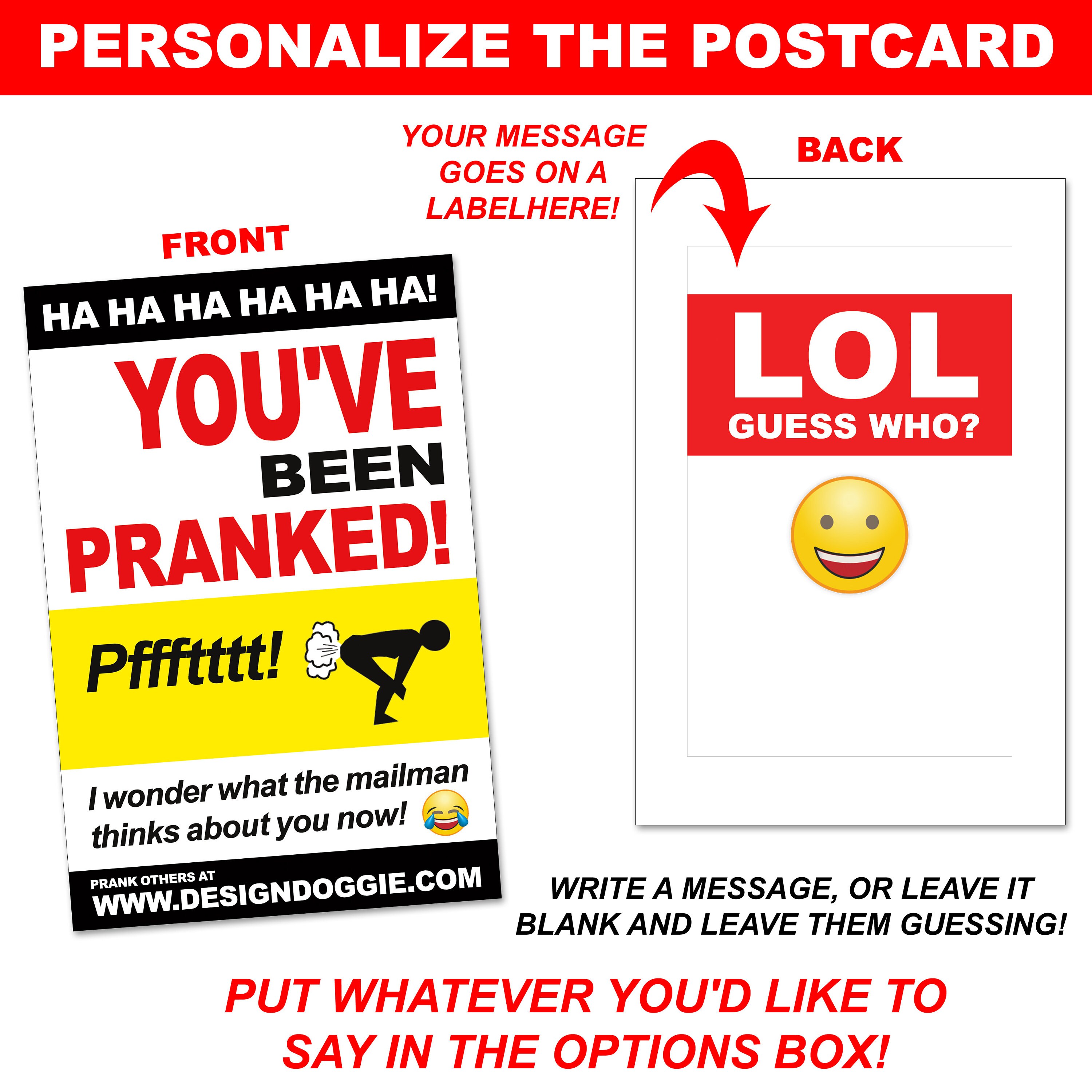 Gray Down There Prank Mail Gets Sent Directly to Your Victim. - Etsy