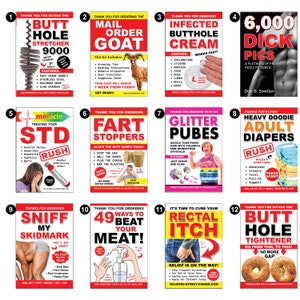 12 Funny Prank Labels: Adult Humor Gag Gift - Etsy