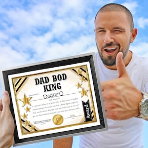 50 Dad Father's Day Certificate Awards Digital Download Printables ...