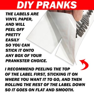 12 Funny Prank Labels: Adult Humor Gag Gift - Etsy