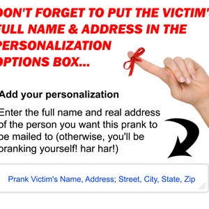 Prank Mail - Butt Hole Stretcher Gag - Etsy