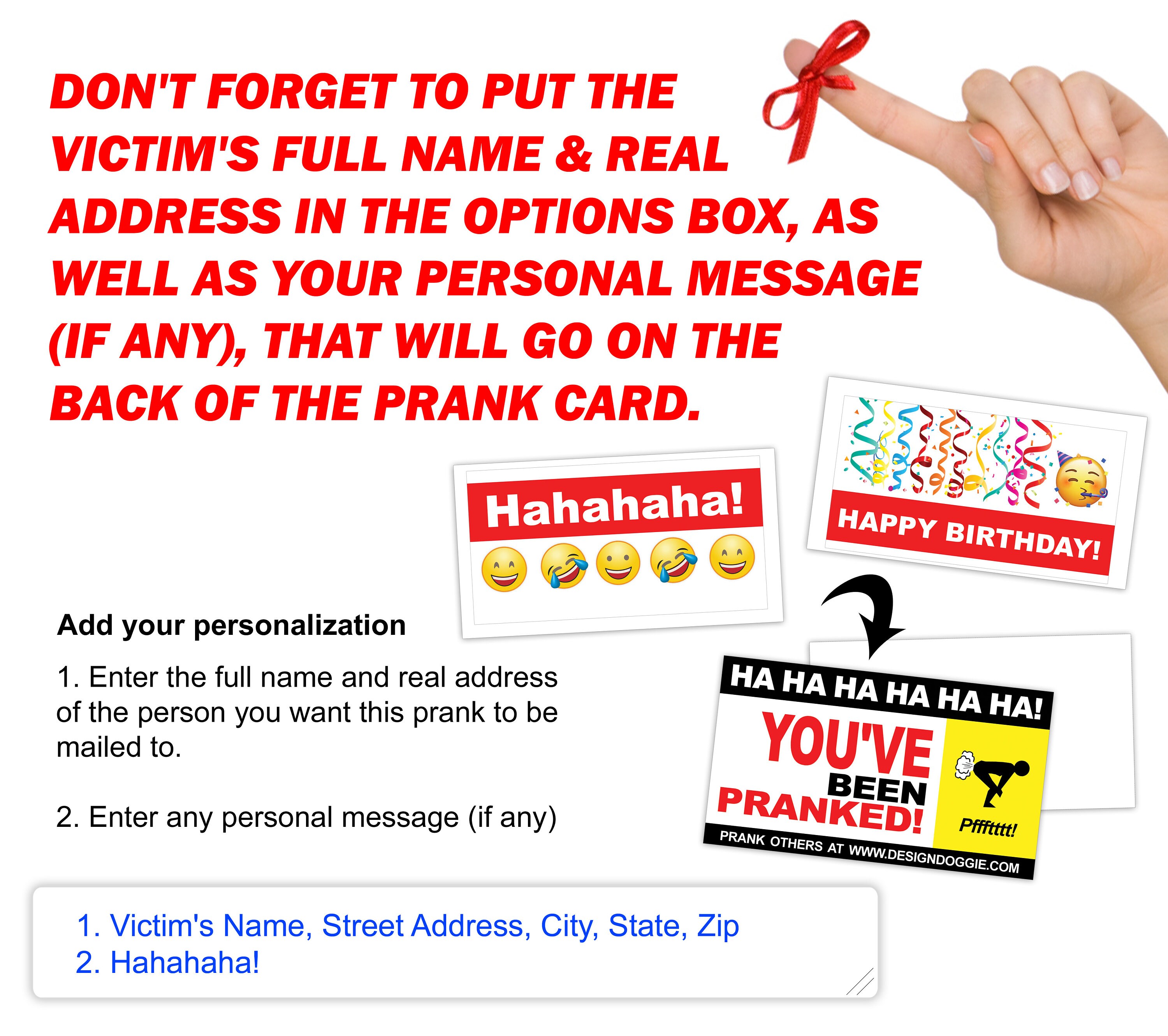 Prank Mail Practical Joke Mailer Gag Gift Big Box of Toe - Etsy.de
