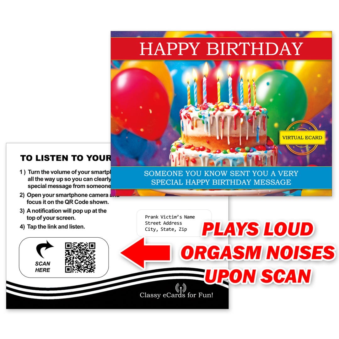 Happy Birthday Prank Postcards: Embarrassing Gag Gift, 12 Pack - Etsy