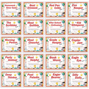 100 Fun Teacher Staff Appreciation Certificate Awards End of Year ...