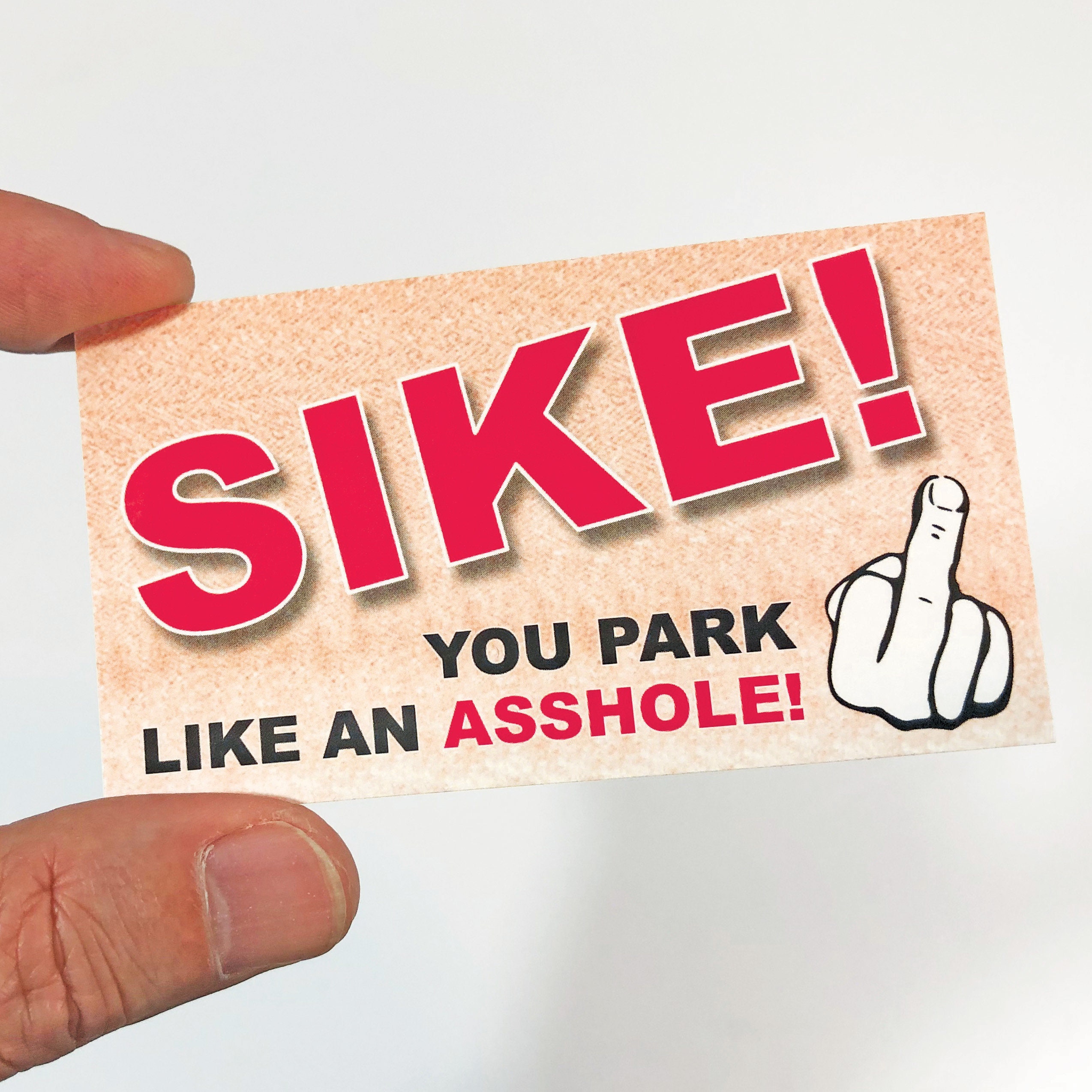 Bad Drivers Parking Prank Cards 50 Qty Look Like a Real - Etsy