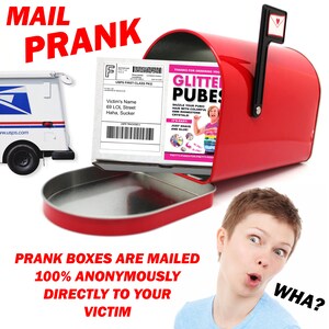 Prank Mail - Glitter Pubes Prank Box Gag Gift! Funny Prank Gets Sent to ...