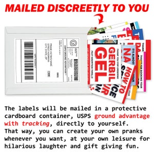 10 Prank Labels We'll Mail You Ten 4 X 7 Funny Prank Labels, so You Can ...