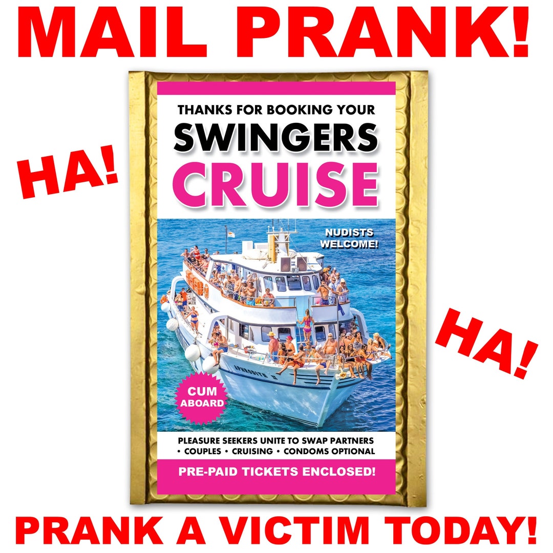 Prank Mail Swingers Cruise Package Gets Sent Directly to Your - Etsy
