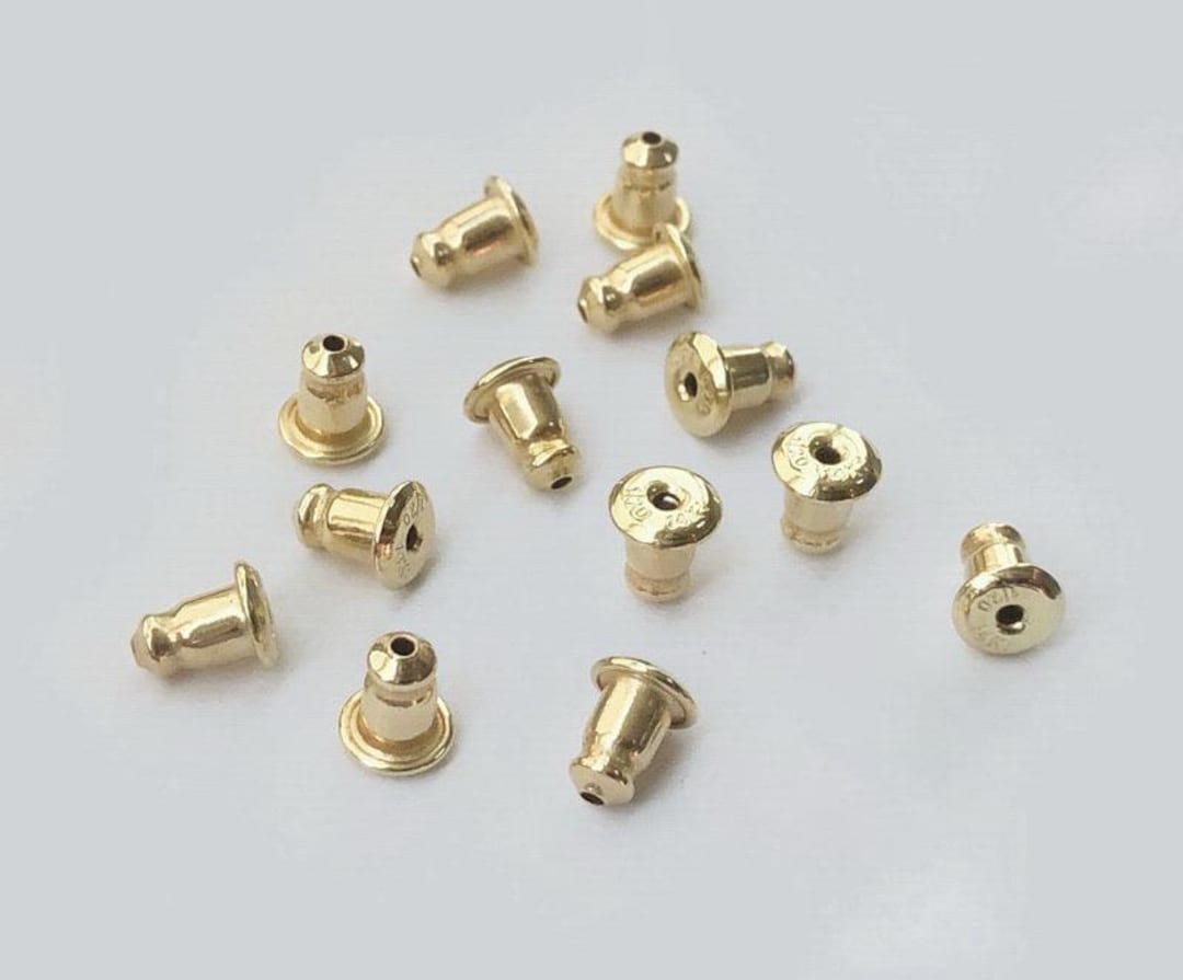 14K Gold Filled Earring Clutch, Bullet Ear Nut, Earring Backing - Etsy