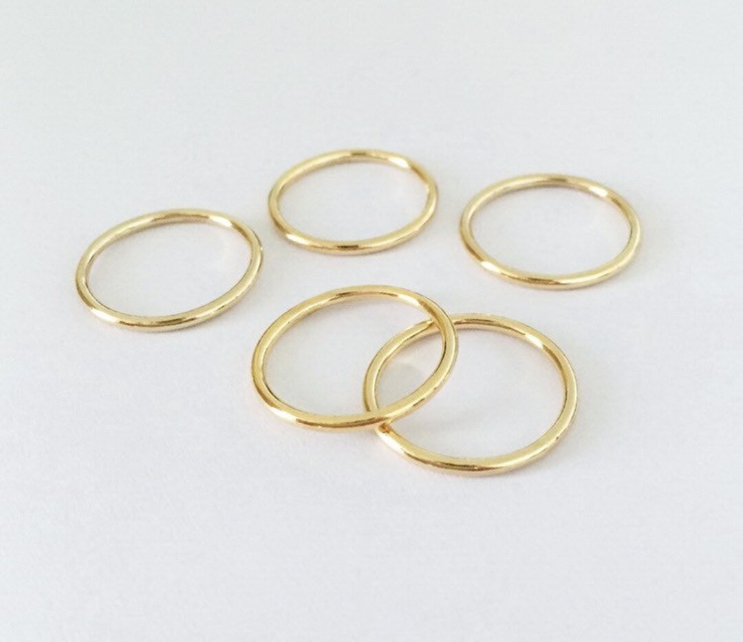 1.5mm Thick 14K Gold Filled Stacking Ring, Thick Ring, Stackable Ring ...