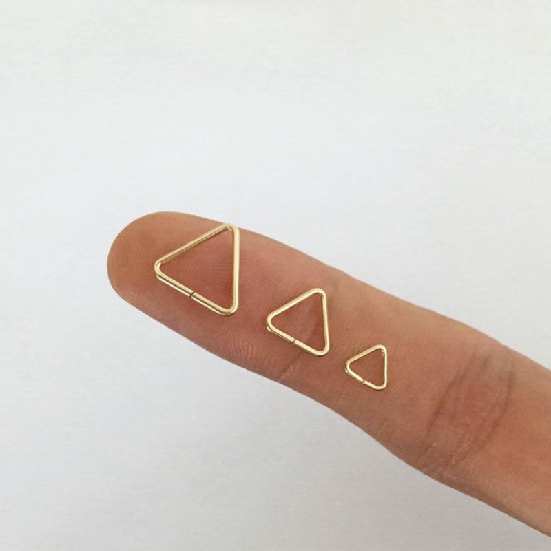 14k Gold Filled Triangle - Etsy