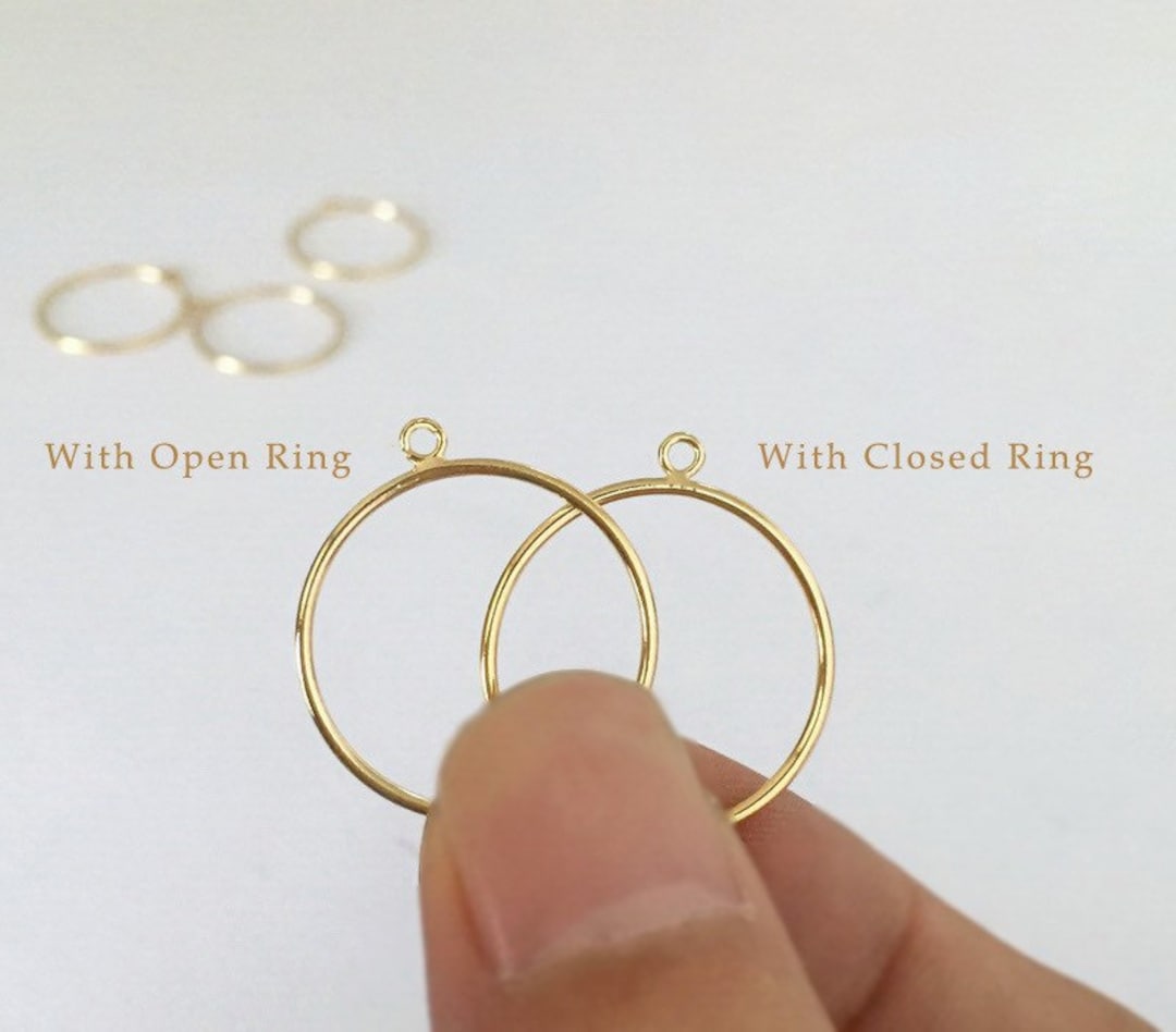 14K Gold Filled Stacking Ring With Open/closed Ring Attached, Bulk ...