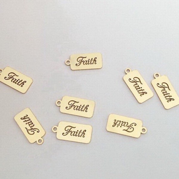 Faith Charm - Etsy