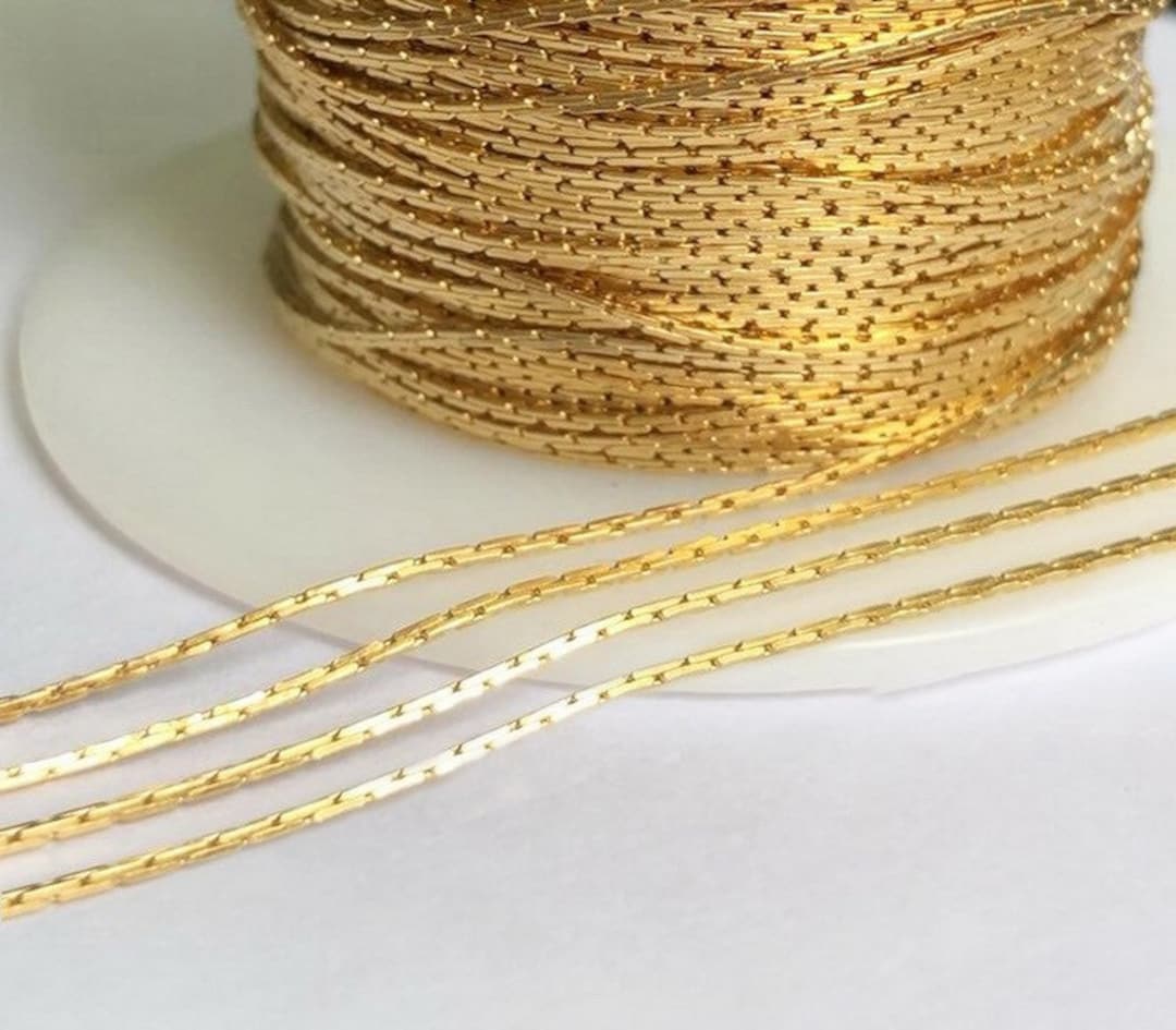1 Foot 0.85mm 14K Gold Filled Snake Chain, Fine Snake Chain, Thin Snake ...