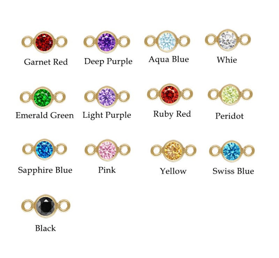 4mm 14K Gold Filled Cz Bezel Connector, 3A Cz Bezel Connector ...