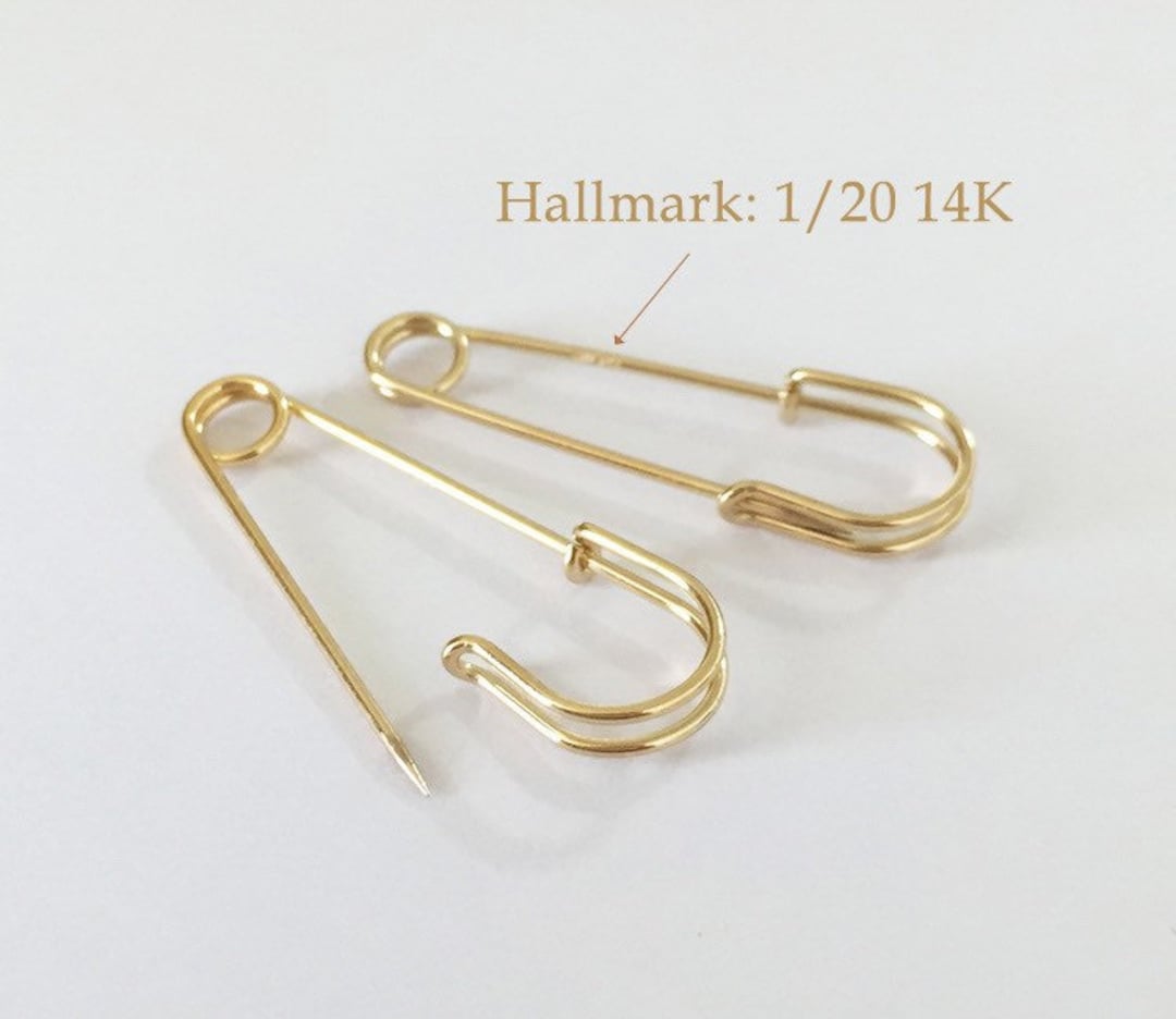 11x32mm 14K Gold Filled Brooch Pin, Safety Pin, Wholesale, SP1132 - Etsy