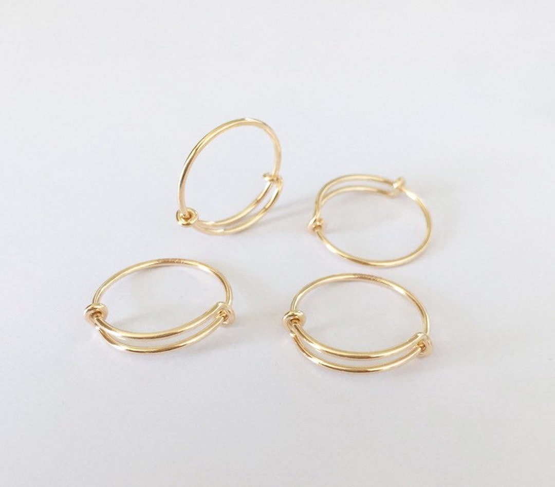 14K Gold Filled Adjustable Ring, Minimal, Bulk, Wholesale, Made in USA ...