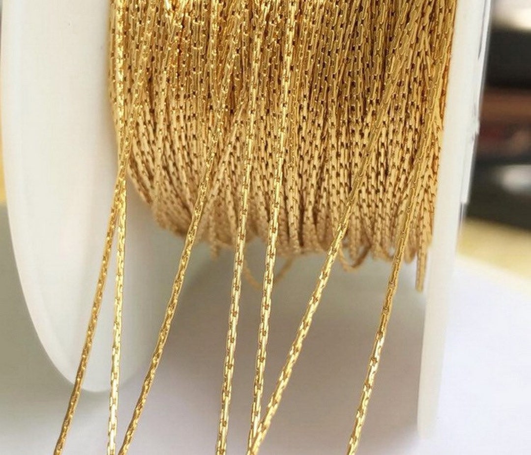 1 Foot 0.65mm 14K Gold Filled Snake Chain, Fine Snake Chain, Thin Snake ...