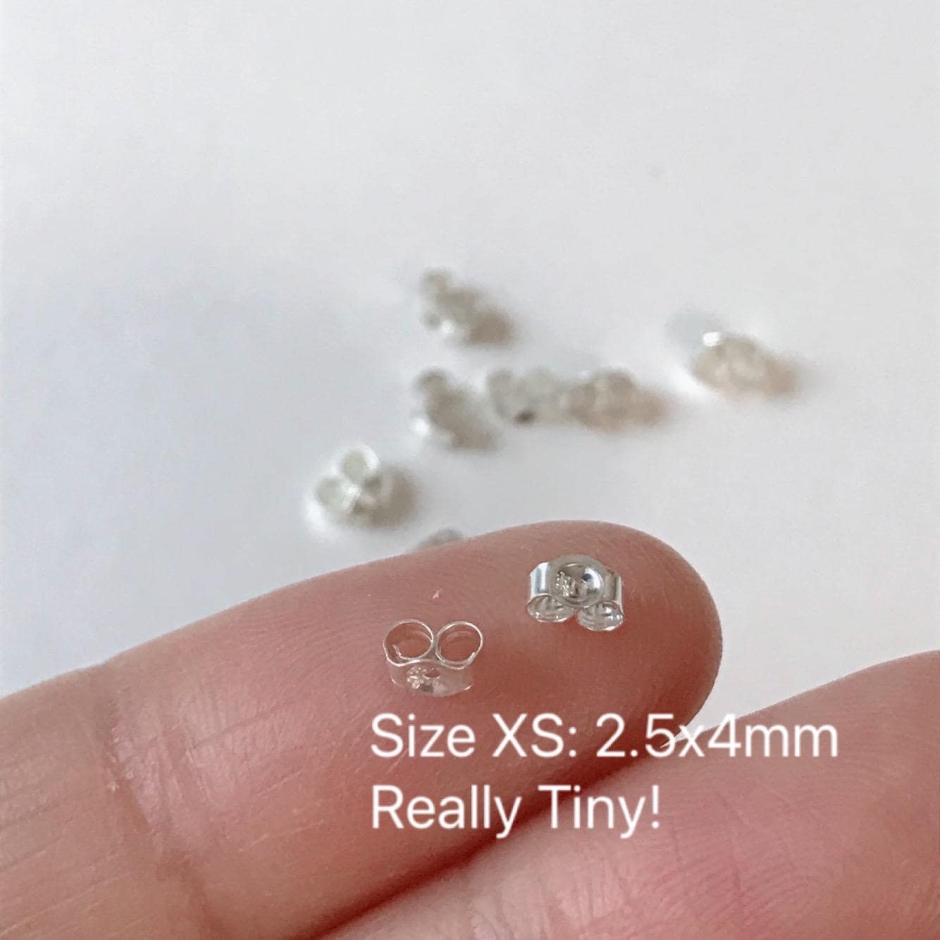 10 Pcs Tiny 925 Sterling Silver Butterfly Ear Nuts, Butterfly Ear Nuts ...
