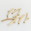 2mm Thick 14K Gold Filled Curved Tubes, Noodle Tubes, Semi Circle ...