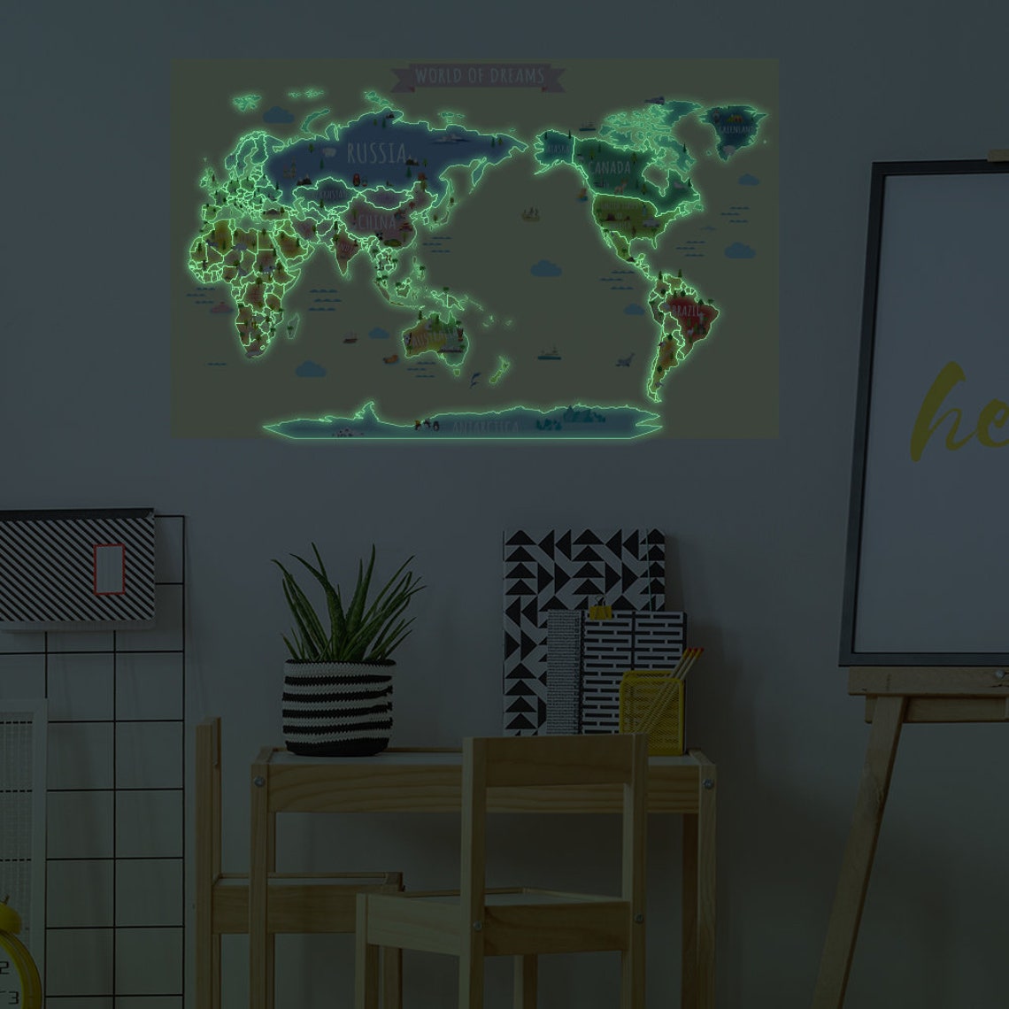 Mapa del mundo luminoso / 315 pulgadas x 1968 pulgadas | Etsy