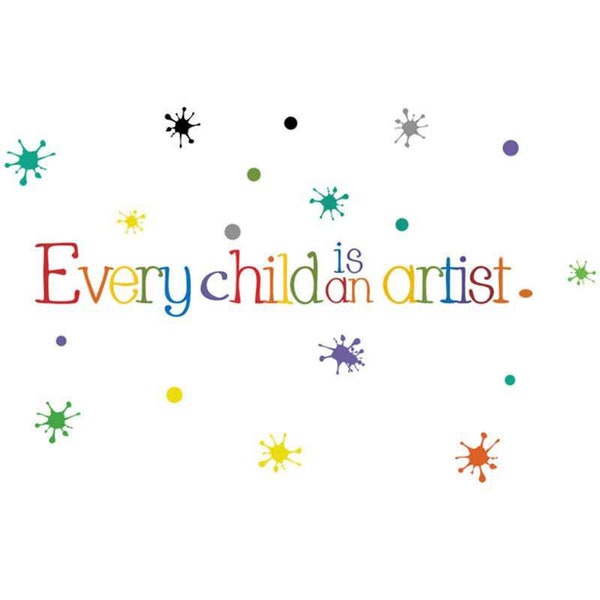Every Child is an Artist Display - Etsy