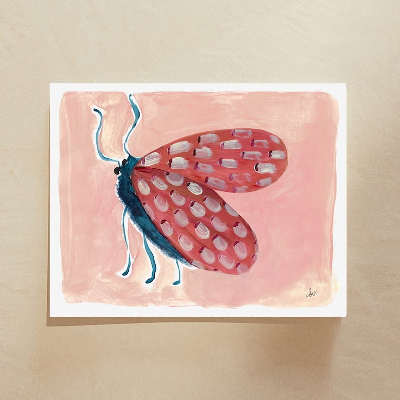 Cute Bugs Wall Art, Insects Gallery Wall, Funky Bugs Posters Set ...