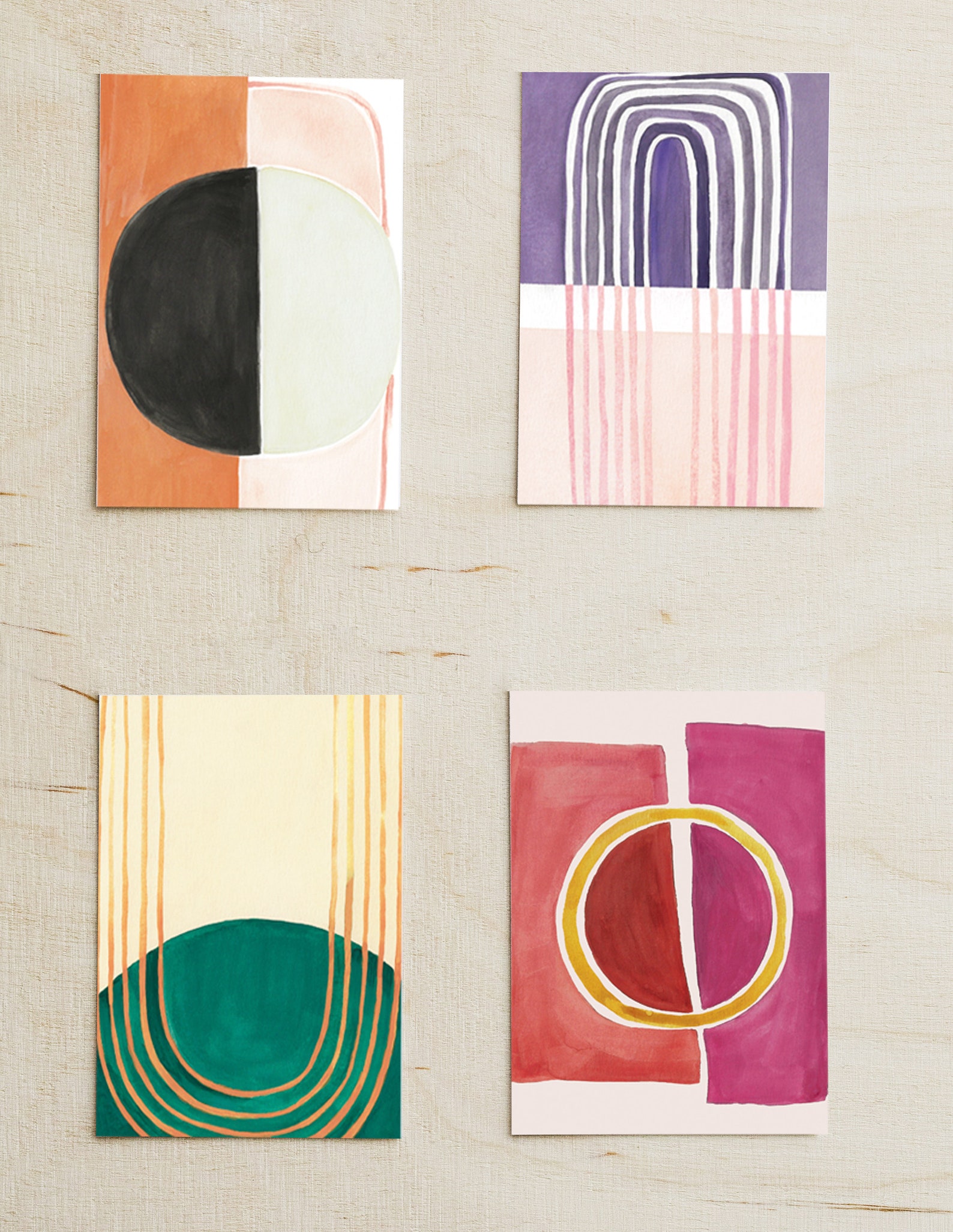 MCM Art set of 4 Printable Filesmid Century Modern Wall Art Digital ...