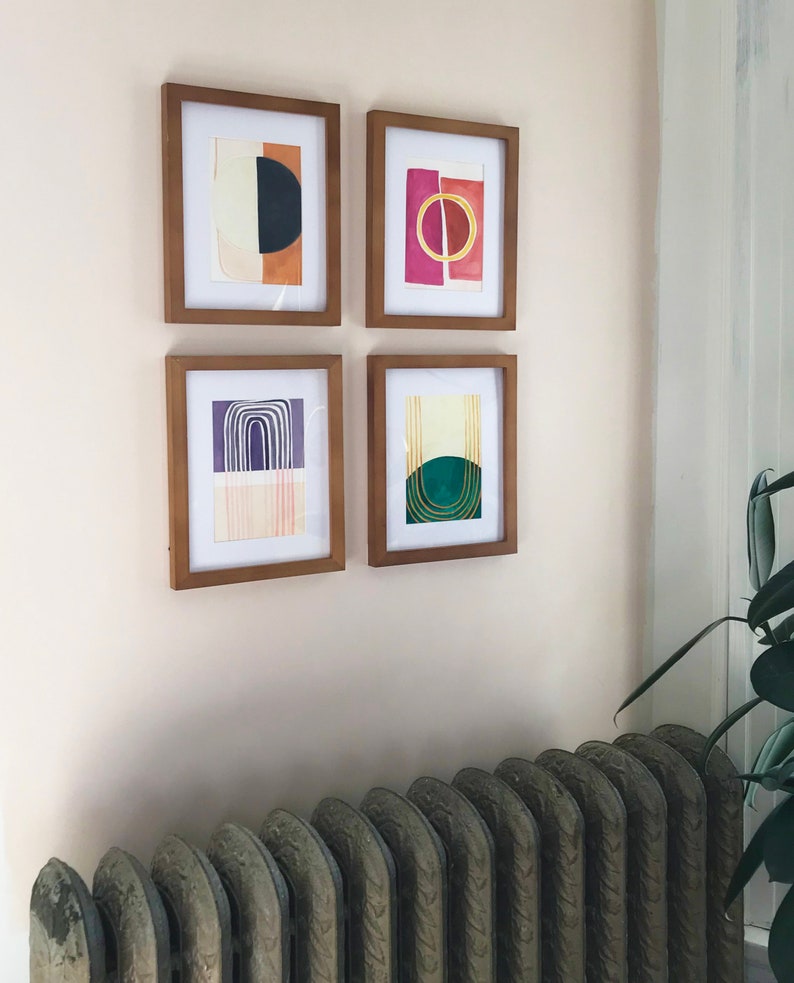 MCM Art set of 4 Printable Filesmid Century Modern Wall Art Digital ...